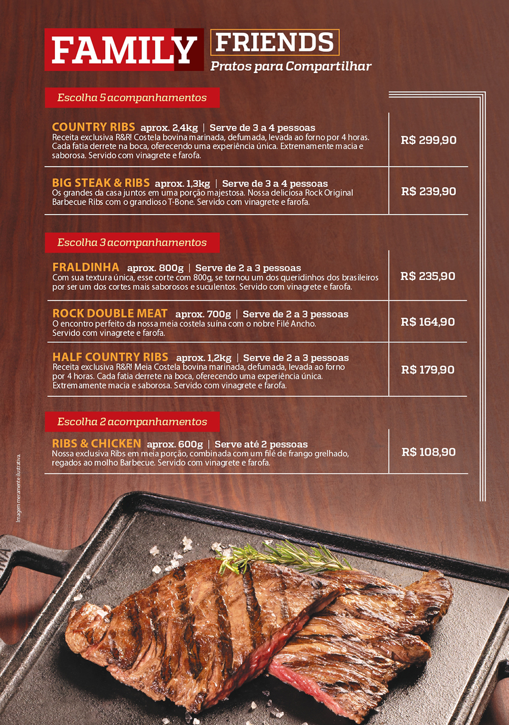 Rock&Ribs | Cardápio Completo